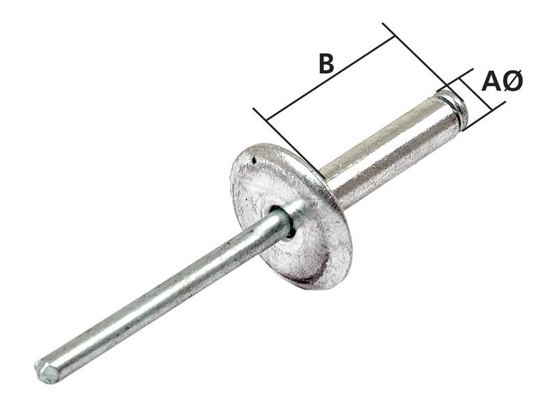 Agripak 25 pcs. Pop Rivet 4.8 x 21mm
