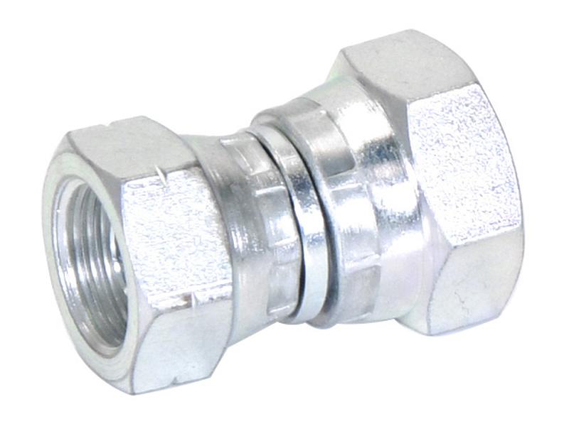 Hydraulic Adaptor 1/2'' BSP Swivel Female x M18 x 1.50 Metric Swivel Female