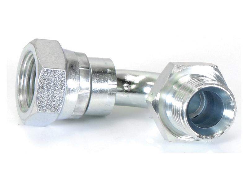 Hydraulic Adaptor 3/8'' BSP Male x 3/8'' BSP Swivel Female 90° Swept Elbow