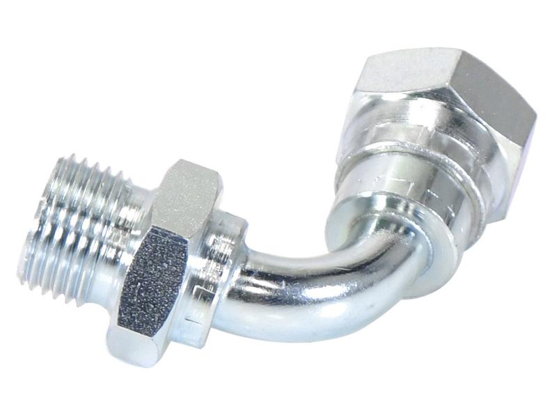 Hydraulic Adaptor 1/2'' BSP Male x 1/2'' BSP Swivel Female 90° Swept Elbow