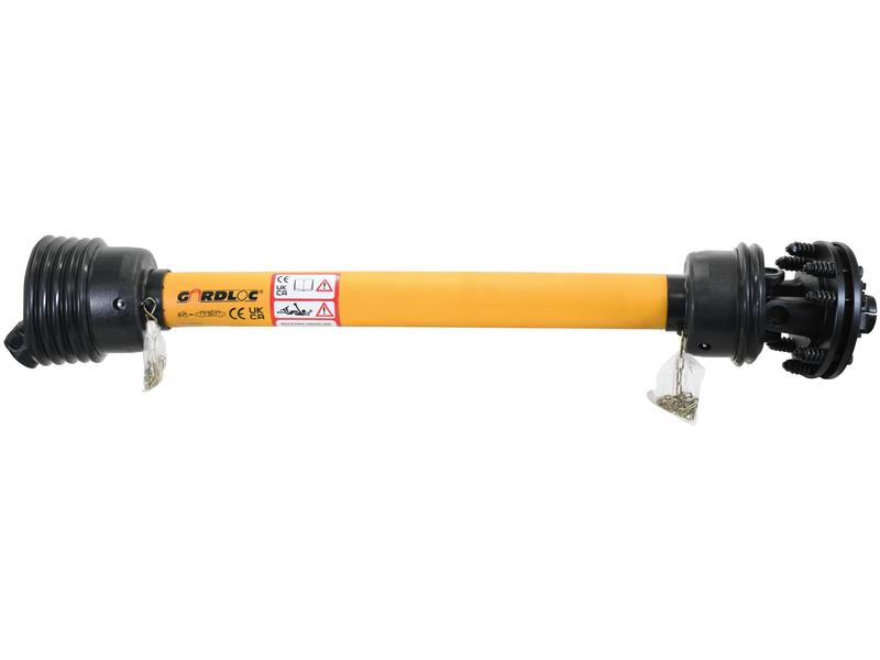 GARDLOC PTO Shaft - (Lz) Length: 1010mm, 1 3/8'' x 6 Spline Q.R. to 1 3 ...