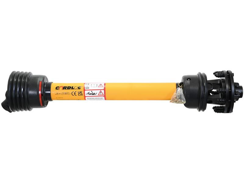 GARDLOC PTO Shaft - (Lz) Length: 860mm, 1 3/8'' x 6 Spline Q.R. to 1 3/ ...