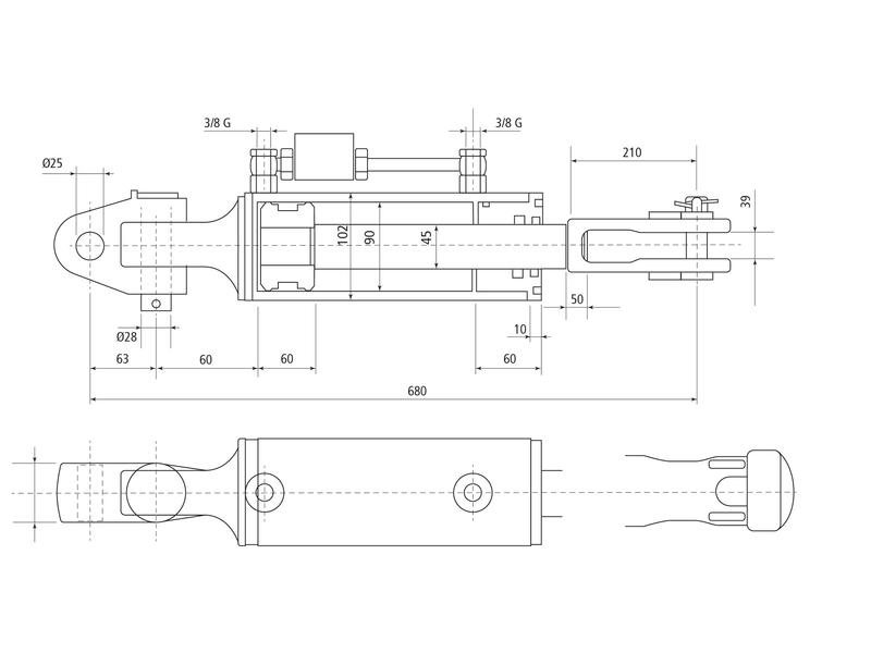 Hydraulic Levelling Box (Supplied with: Hoses) - Knuckle Ø 25.5mm ...