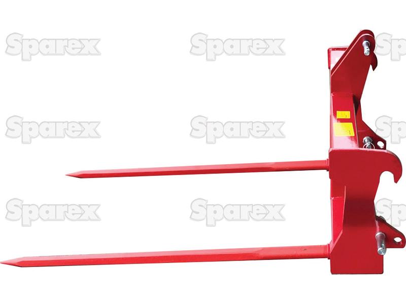 Bale Frame - 2 x M28 x 1250mm C2 Tines (SHW Brand Tines)