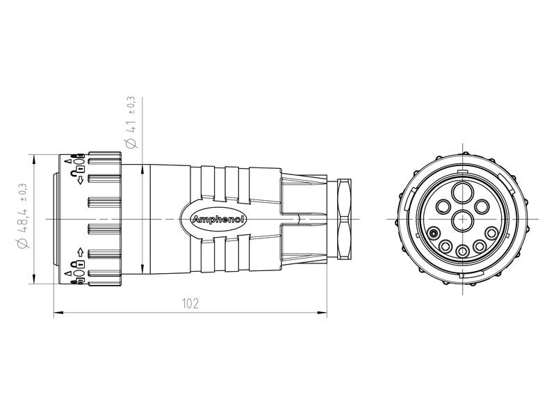 ISOBUS Plug Duramate™ 2x60A (10mm²)