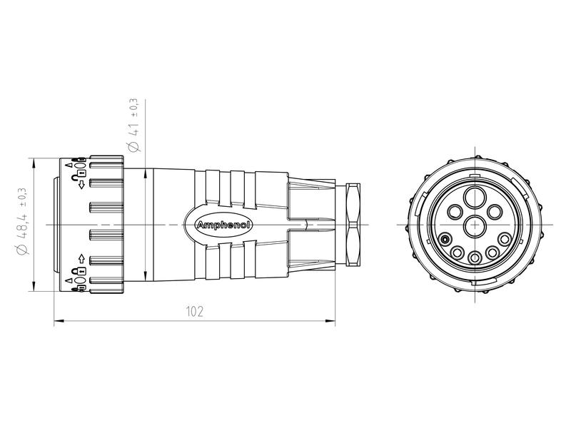 ISOBUS Plug Duramate™ 2x75A (16mm²)