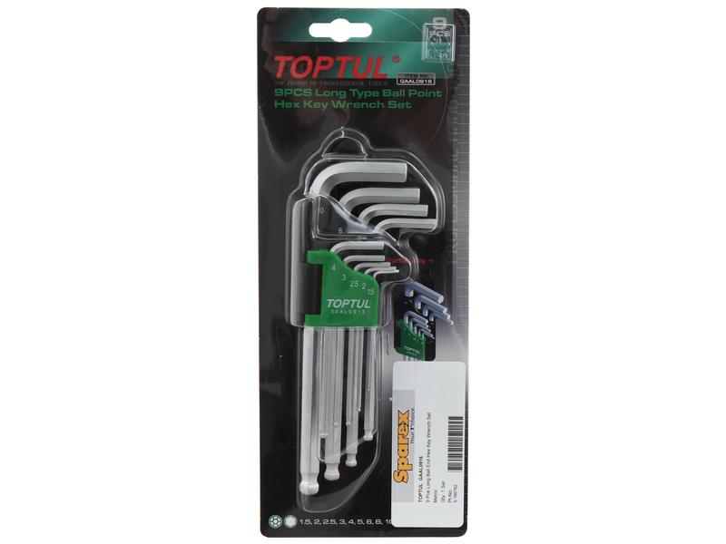 9 pc. Long Ball End Hex key Wren