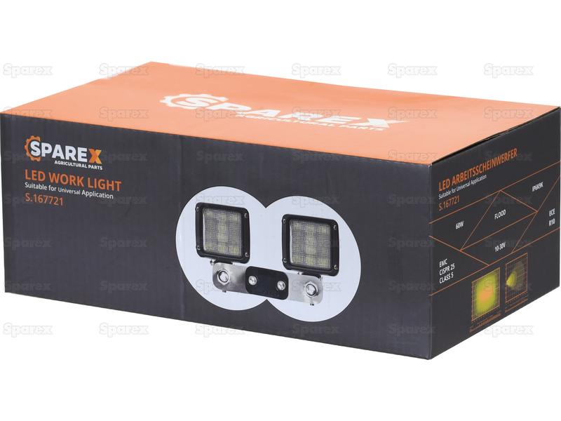 LED Work Light, Interference: Class 5, 6600 Lumens Raw, 10-30V