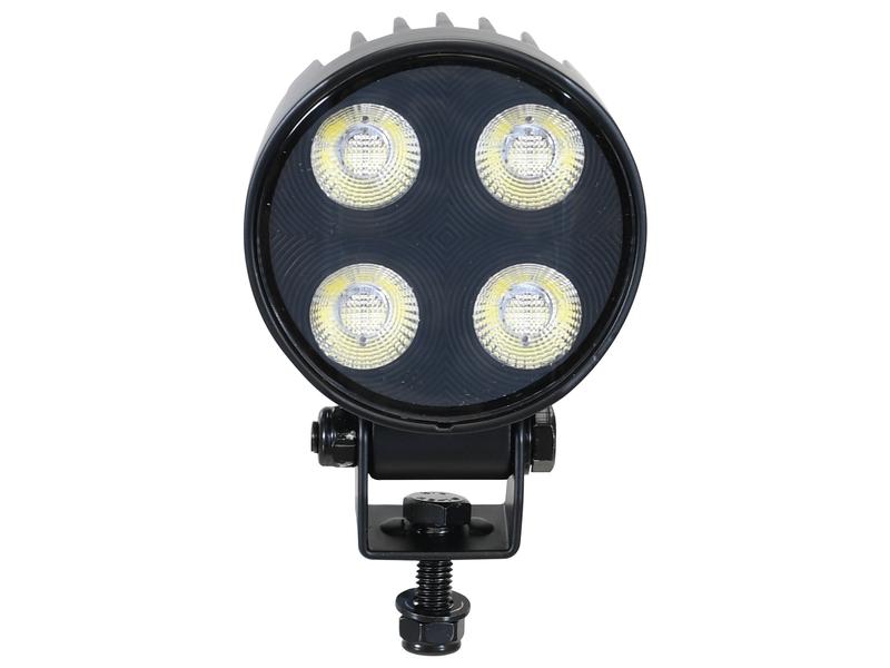 LED Mini Light- 10-30V, Round Work Light 4650 Lumens Raw, Bracket