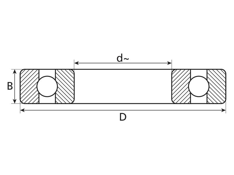 Sparex Deep Groove Ball Bearing (RMS9)