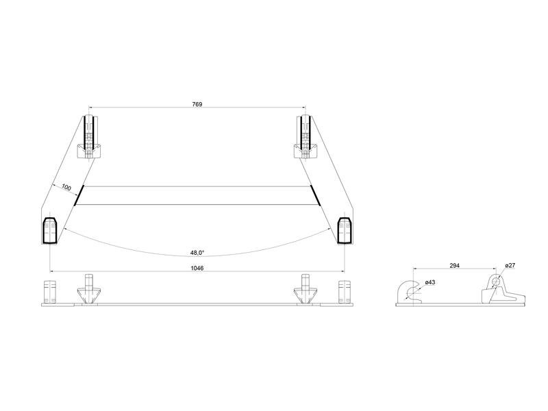 Loader Quick Attachment Bracket, Replacement for: Euro-Norm, ALO: Quicke.