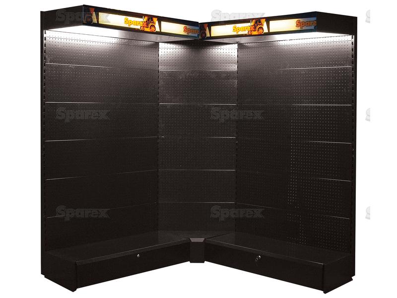 Illuminated display stand, (1.2M Wide x 2.1M High x 49cm deep)