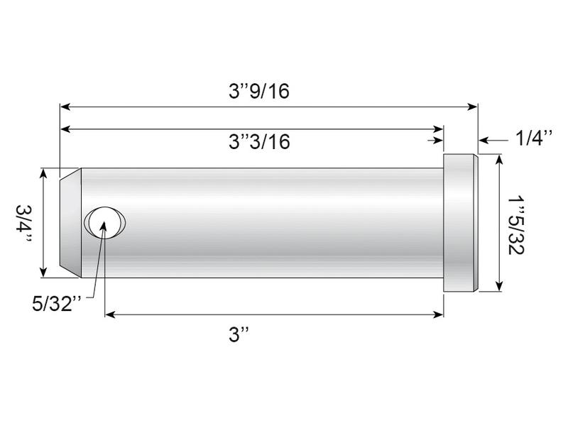 Loader pin 19x76mm Cat.1