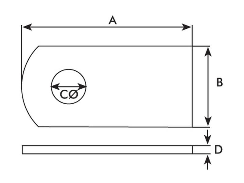 Drop Lock Pin Keeper Plate