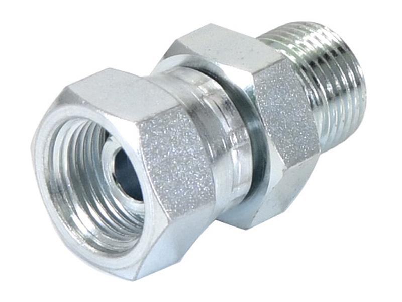 Hydraulic Adaptor 3/8'' BSP Male x 3/8'' BSP Swivel Female