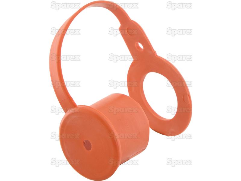 Sparex Dust Cap Orange PVC Fits 3/8'' Male Coupling