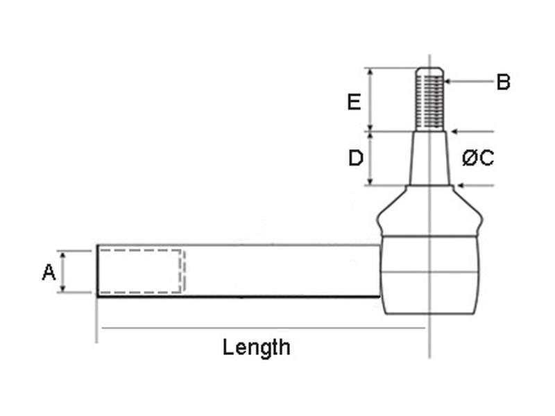 Track Rod, Length: 200mm