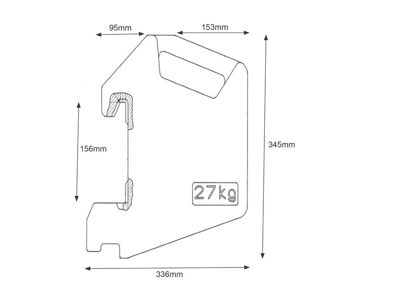 Front Weight - 27Kgs
