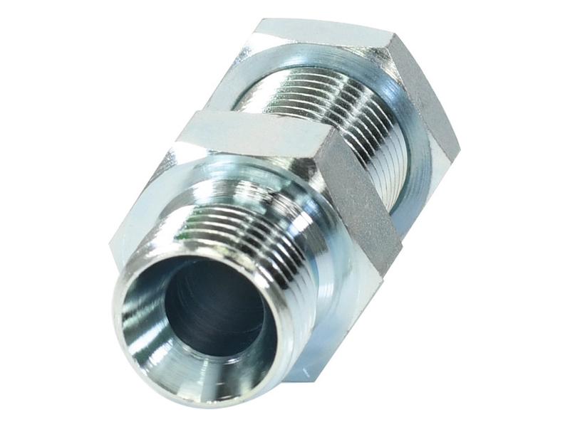 Hydraulic Adaptor 1/2'' BSP Male x 1/2'' BSP Male Bulkhead with Locknut