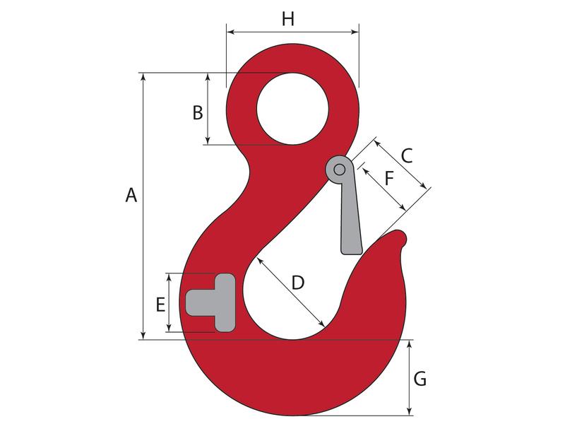 Eye Hook & Safety Pawl 40mm