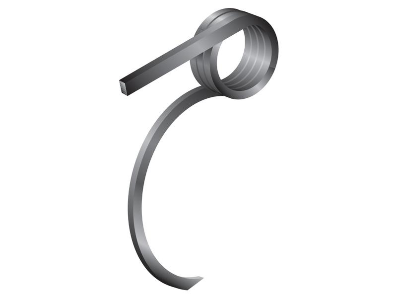 Pigtail tine - 25 x 25x LH (Front)