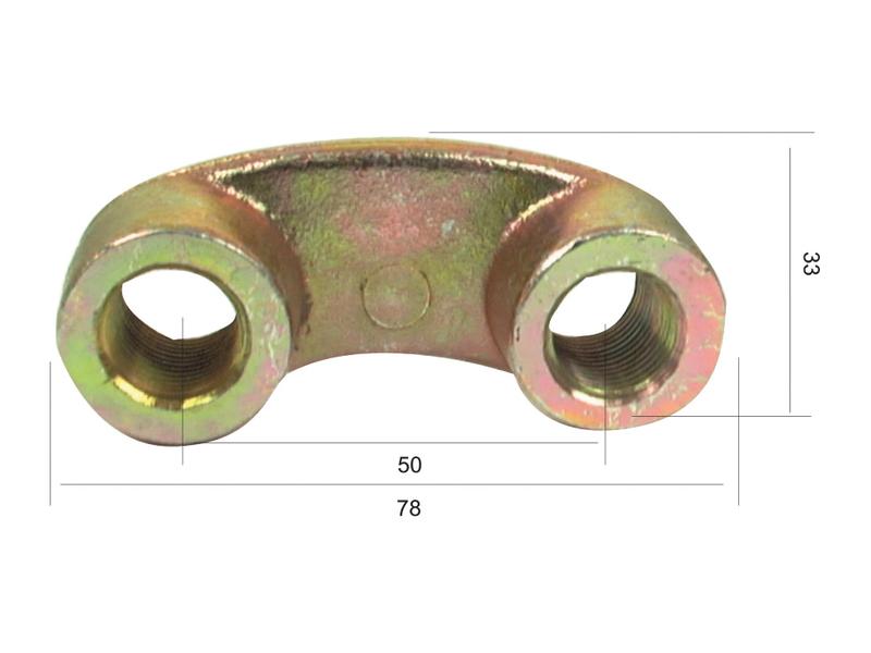 Securing Plate M16 x 1.50. Hole centres: 50mm.
