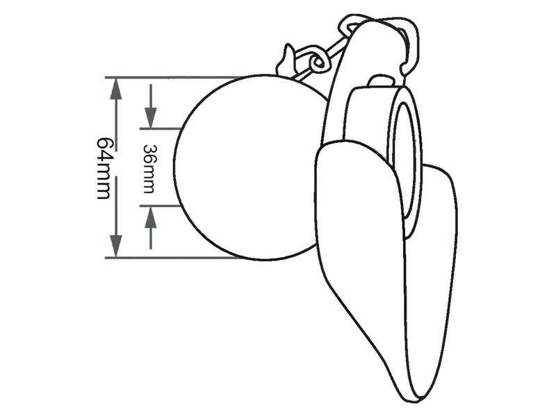 Lower Link Ball, Guide Cone and Linch Pin (Cat. 3/3)