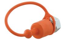 Faster Dust Cap Orange PVC Fits 3/8'' Male Coupling - FFH Series TF F38