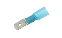Heat Shrink Male Spade Terminal Blue