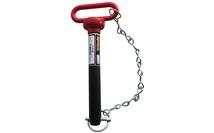Red Handle Hitch Pin with Chain & Linch Pin 1x190.5mm