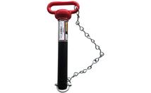Red Handle Hitch Pin with Chain & Linch Pin 1-1/4x210mm