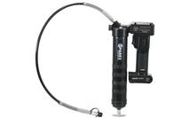 Rechargeable grease gun with integrated battery